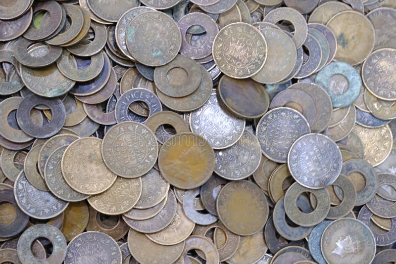 Old Indian Coins Background, Currency of India, Ancient Indian Coins ...