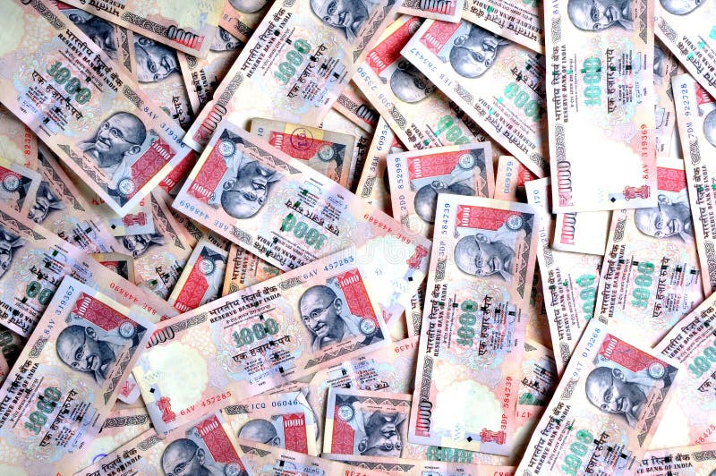Old Indian currency stock image. Image of 1000, economical - 87075009