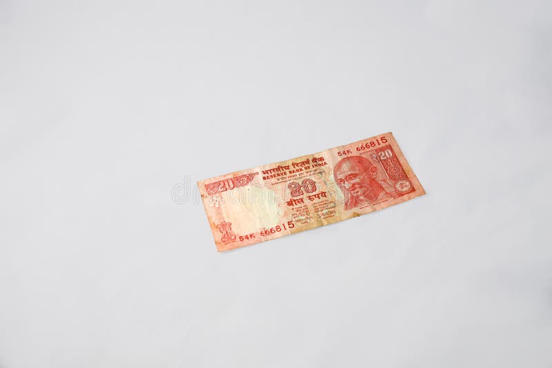 Old Indian Twenty Rupee Currency Note Editorial Photo - Image of ...
