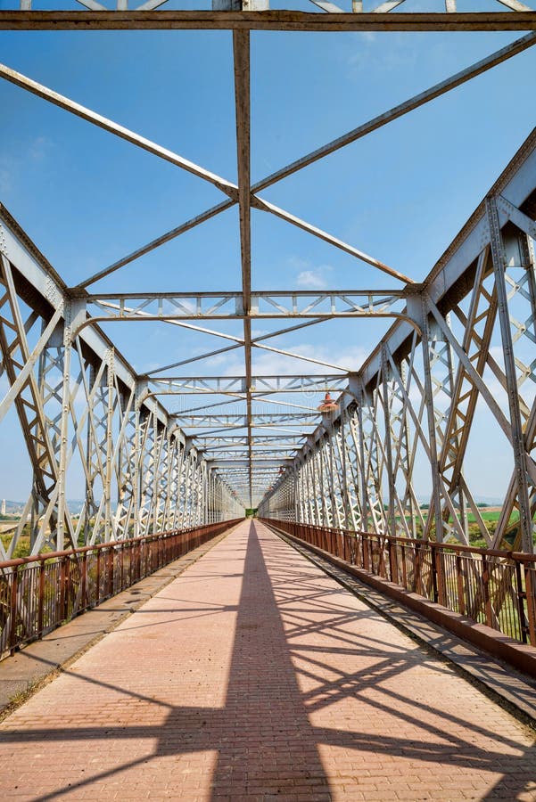Old industrial bridge stock photo. Image of sunshine - 55130630