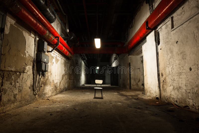 Dark basement stock image. Image of court, empty, bare - 13129391