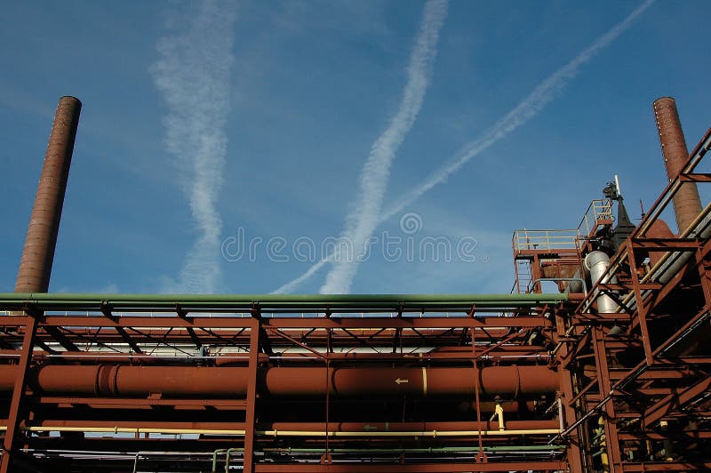 Old Industrial Buildings in the German Ruhr Aera Stock Photo - Image of ...