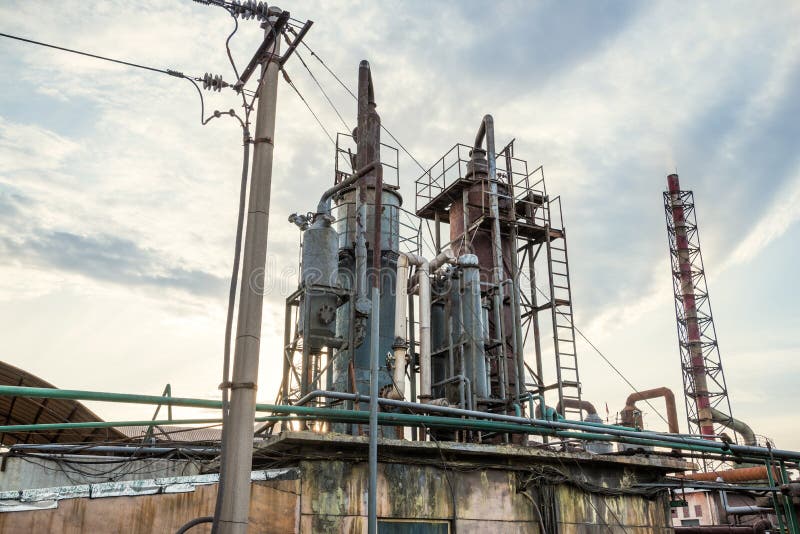 Old Industrial Chemical Plant Stock Photo - Image of rust, chemical ...