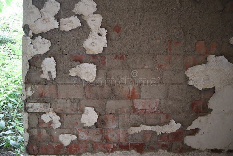 Old Industrial Concrete and Brick Wall Game Texture Stock Image - Image ...