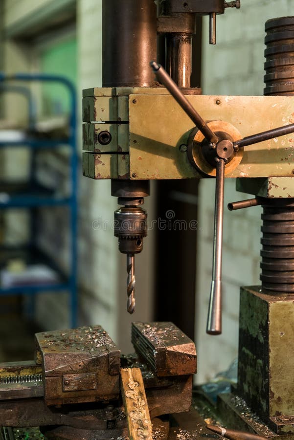 Old industrial drill stock image. Image of drill, steel - 52782799