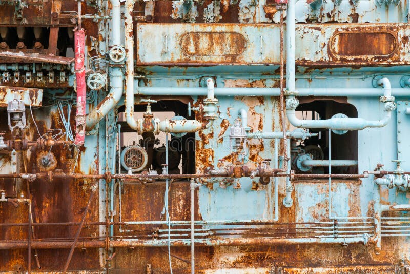 Old Industrial Machine Close Up Stock Image - Image of factory, close ...