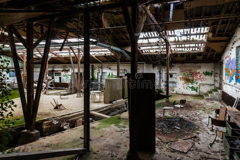 Old Industrial Place in Decay Stock Photo - Image of inside, historic ...