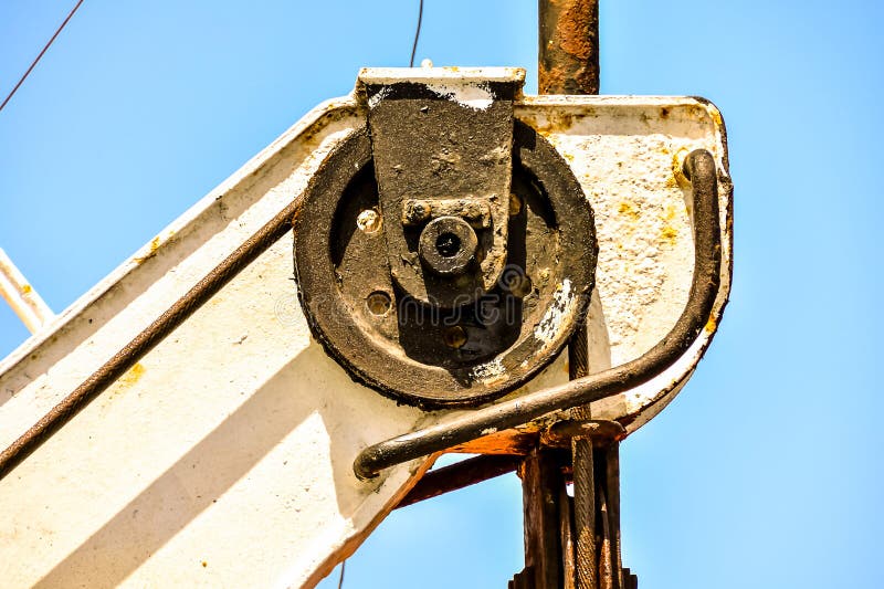 Old Industrial Puley stock image. Image of iron, metal - 311770501