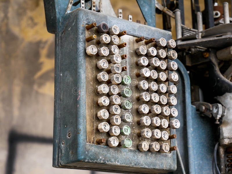 Old Industrial Scale Control Panel in Abandoned Building Stock Image ...