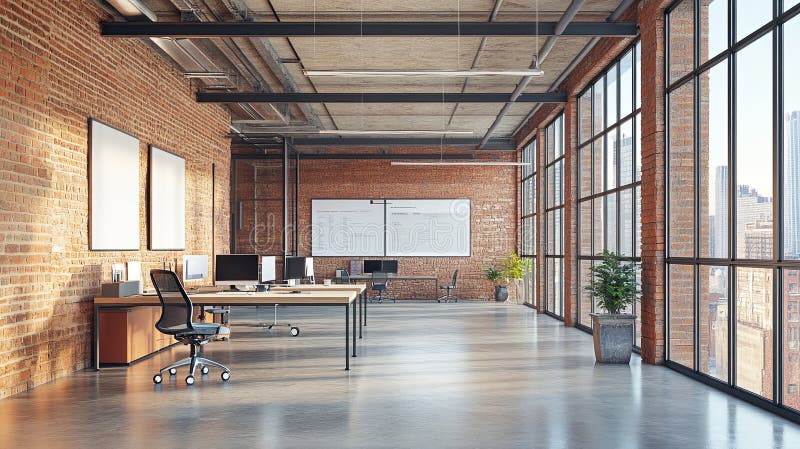 An Old Industrial Warehouse Being Converted into Modern Office Space ...