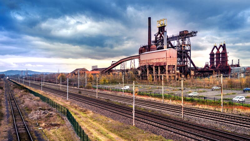 Old industry park stock photo. Image of background, plant - 87527402