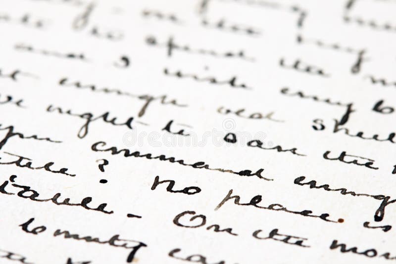 Old ink letter stock image. Image of depth, paper, note - 22510285