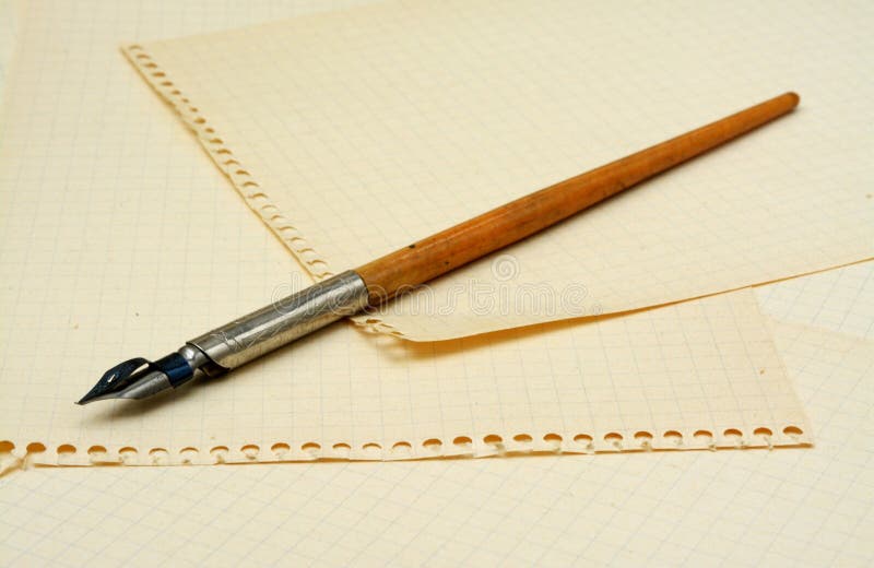 Old ink pen stock photo. Image of close, abstract, poet - 74712944