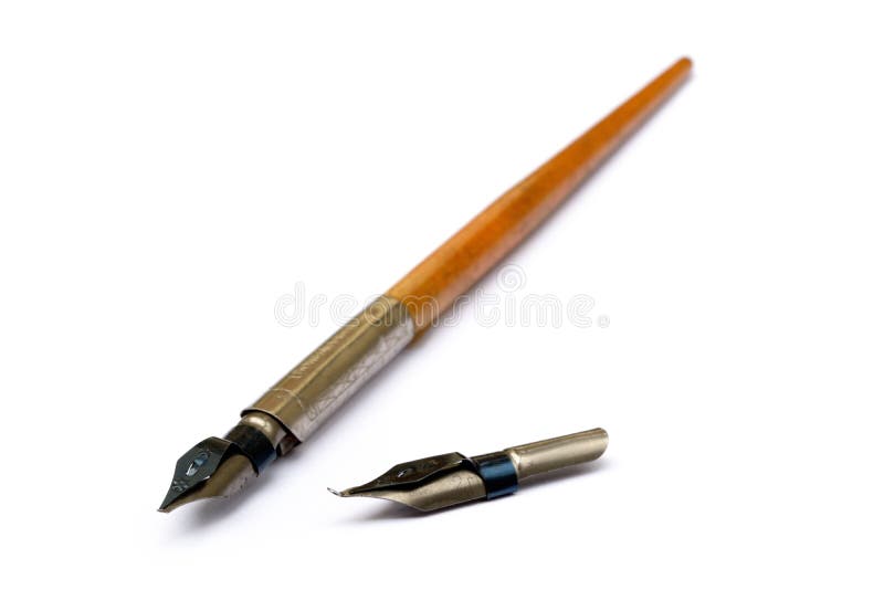Old ink pen stock image. Image of document, pencil, abstract - 74696091