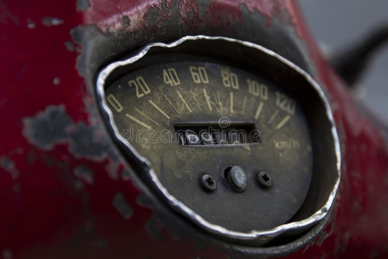 Old instrument cluster stock photo. Image of clock, motion - 54919820