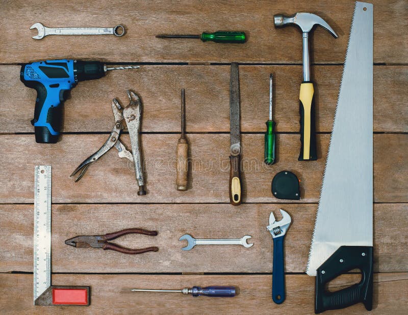 Old Instruments Constructor or Renovation for Build and Repair House on ...