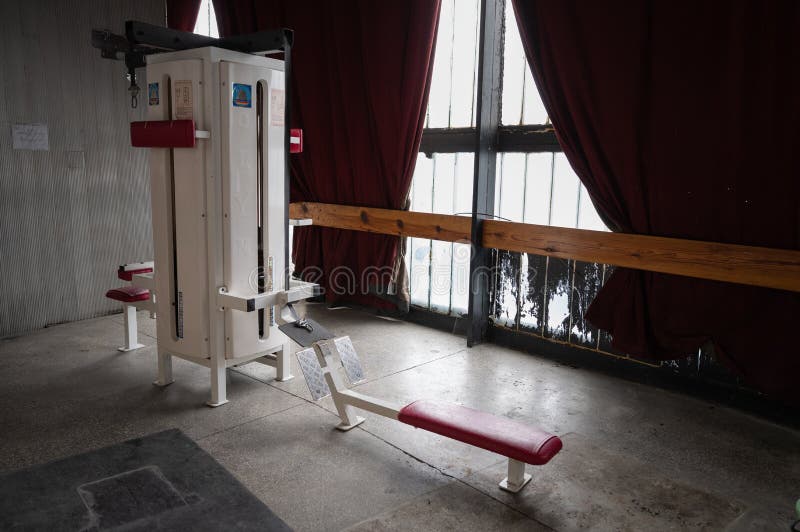 Old Instruments for Exercising in the Sports Hall Stock Image - Image ...