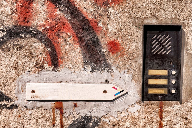 Man Speaking into Intercom System Stock Photo - Image of detail ...