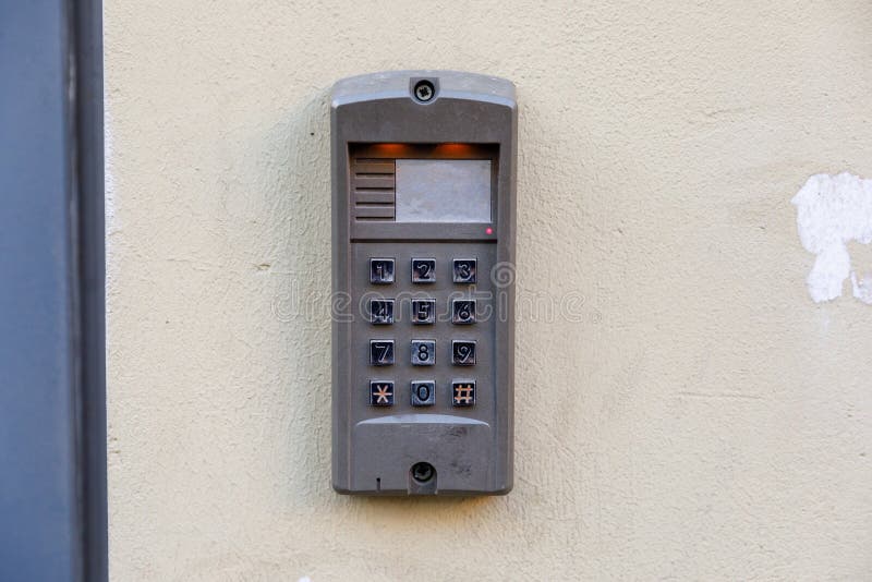 Old Intercom at the Entrance To a Residential Building Stock Image ...