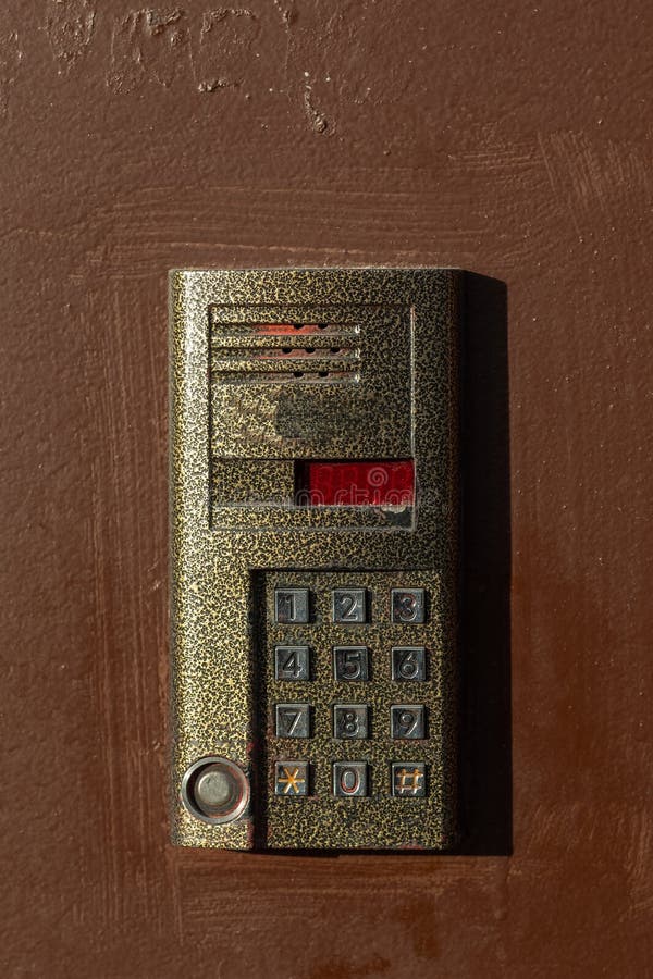 Old Intercom at the Entrance To a Residential Building Stock Image ...
