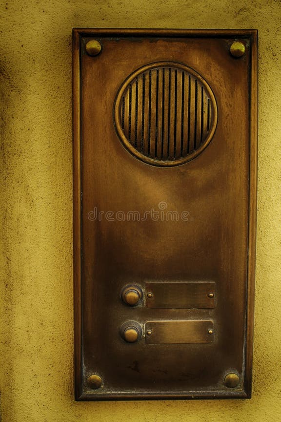 Old Intercom on Home Exterior. Stock Photo - Image of door, europe ...