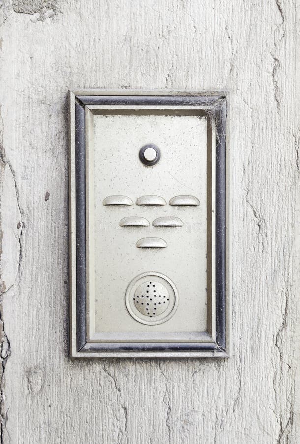 Old intercom stock image. Image of outdoors, panel, button - 27950751