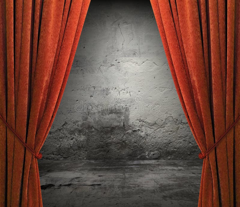Old interior with curtains stock image. Image of country - 247489555