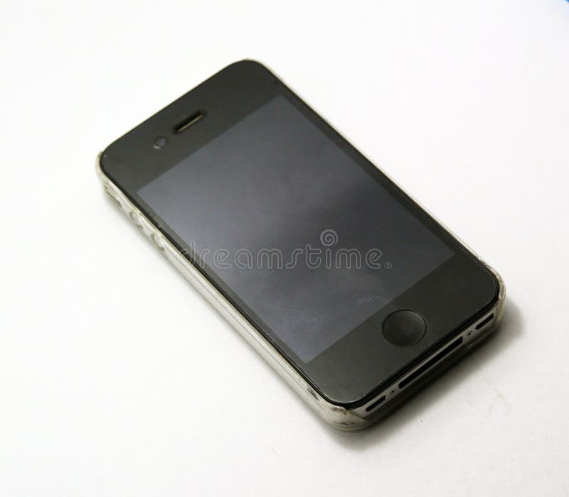 Old iphone 4 stock photo. Image of handphone, background - 48316918