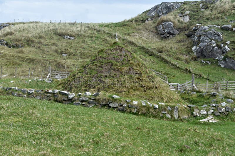 Old Iron Age Fort on the Isle of Lewis Stock Photo - Image of nature ...