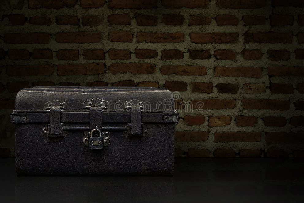 Old iron box stock photo. Image of single, obsolete, toolbox - 31068820