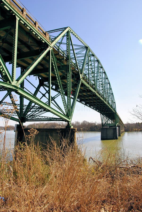 Old Iron Bridge stock photo. Image of tennessee, green - 13128320