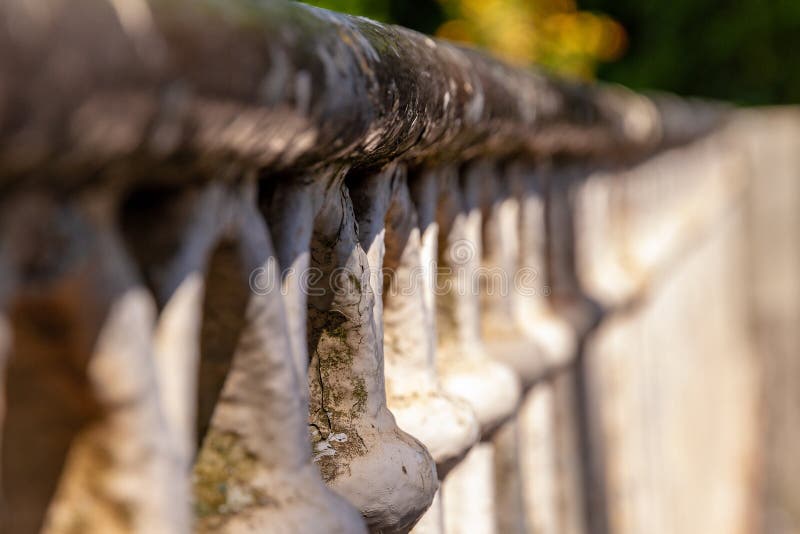 Old iron bridge railing stock photo. Image of railing - 210837836