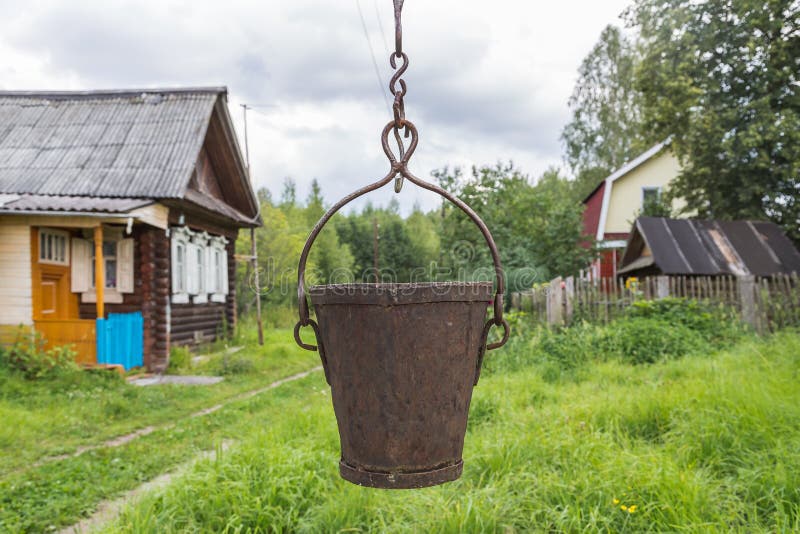 Old iron bucket stock image. Image of rusty, antique - 85312565