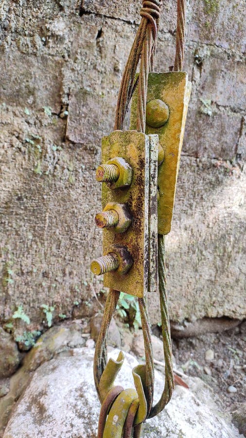 An Old Iron Cable that Had Started To Rust Stock Image - Image of rust ...