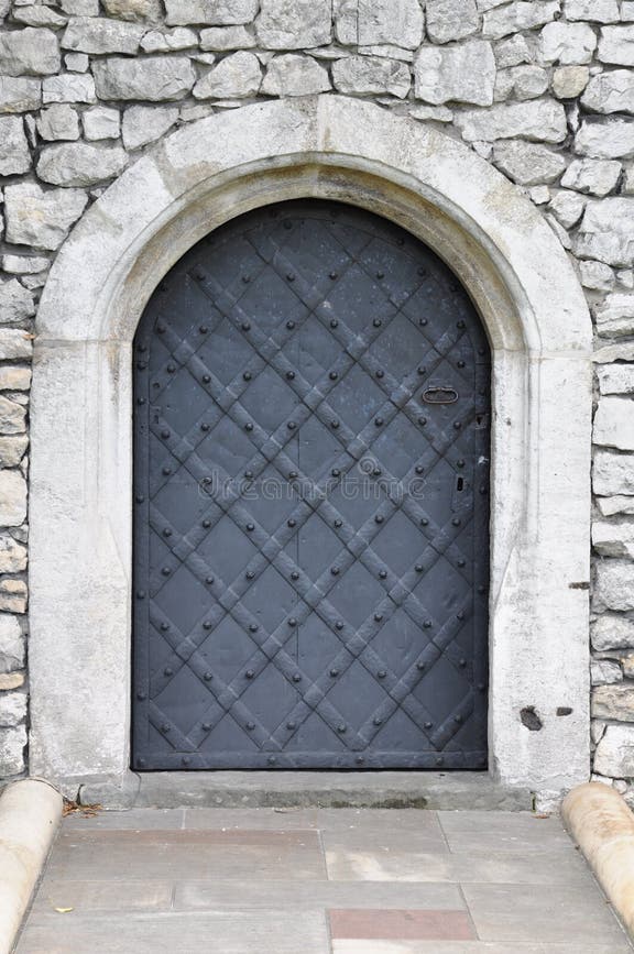Old Iron Door in the Castle Stock Photo - Image of architecture, front ...