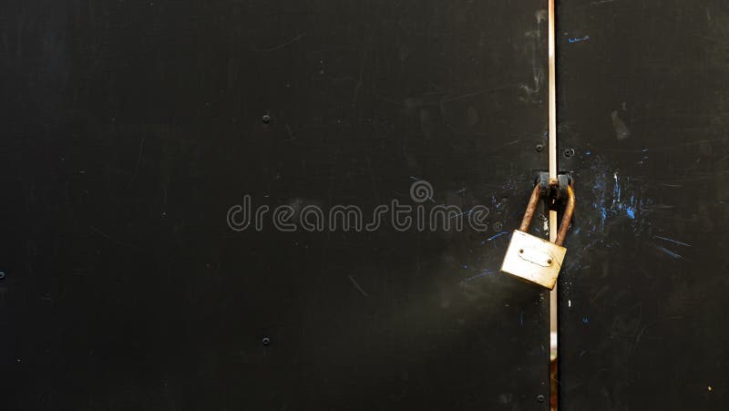 Securely locked door stock photo. Image of presses, home - 32669042