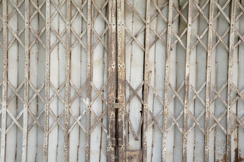 Old iron door texture stock photo. Image of asia, grille - 244150456