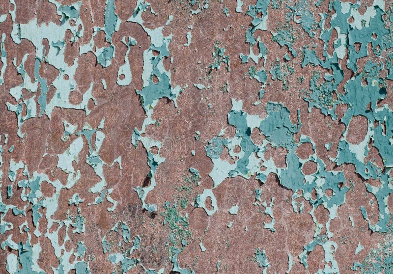 Old Iron Fence. Old Cracked Paint. Vintage Fence. Rusty Metal. Rust ...