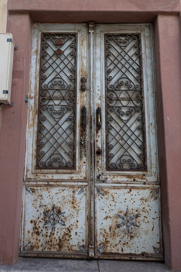 The Old Iron Gate of a House Stock Photo - Image of facades, iron ...