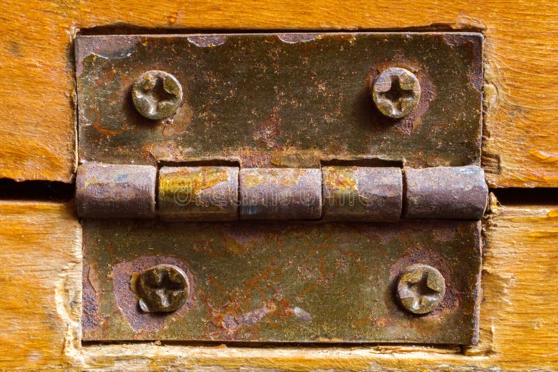 An Old Iron Hinge. Rusty Hinge Stock Photo - Image of grunge, detail ...
