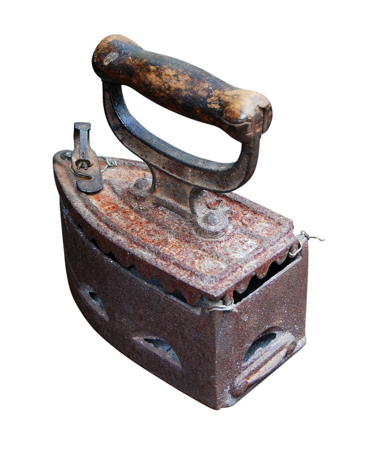 Old Iron. Isolated. stock photo. Image of household, corrosion - 6646786