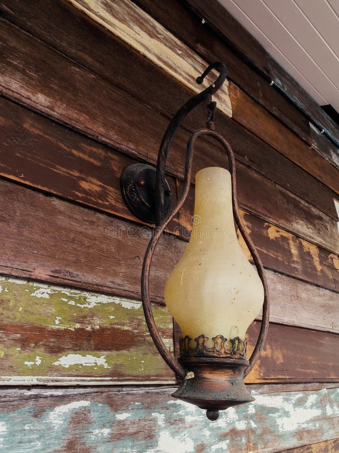 Old iron lamp stock image. Image of wrought, decoration - 53778919
