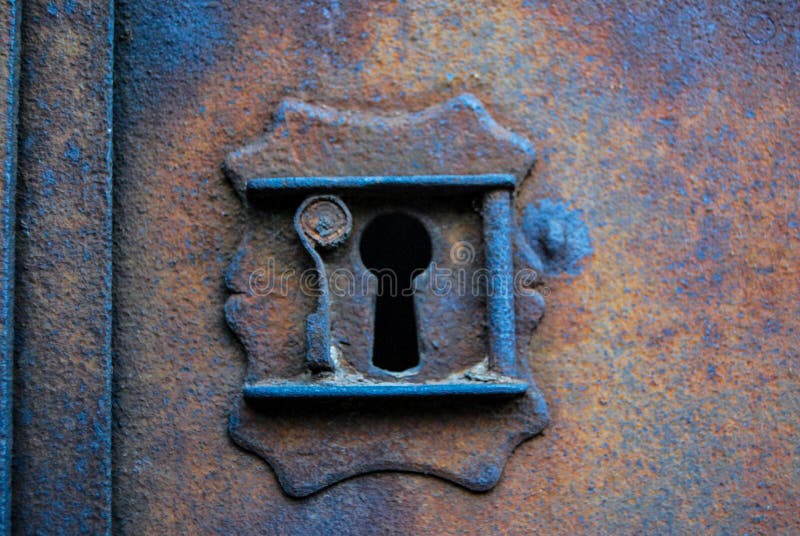 Old iron lock stock photo. Image of history, decoration - 111697340