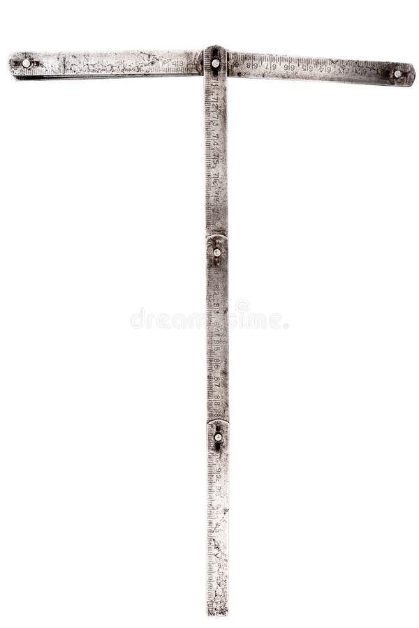 Ruler with letter template stock photo. Image of design - 161636486