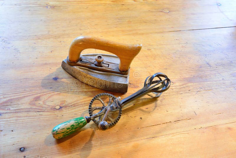 Old iron and mixer stock image. Image of mixer, decoration - 47242611