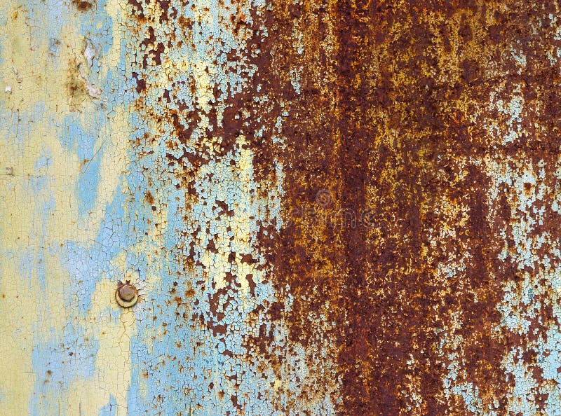 Old Iron Multi-colored Wall Stock Image - Image of abstract, damaged ...