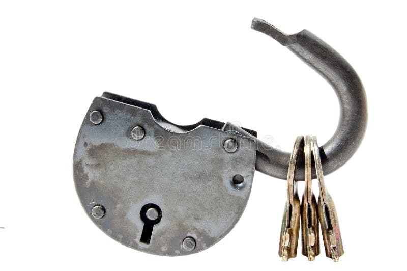 Old Iron Padlock. Iron Lock Stock Photo - Image of icon, padlock: 57366506