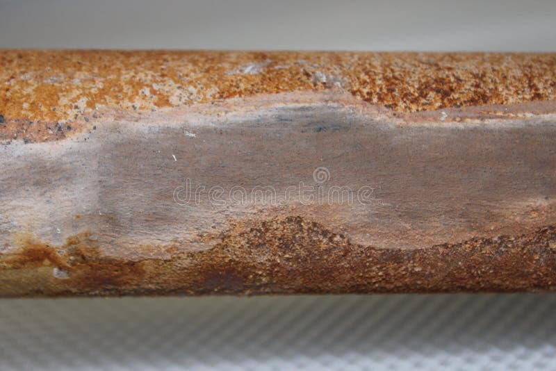 The Texture of an Old Pipe. Macro. Stock Photo - Image of macro ...