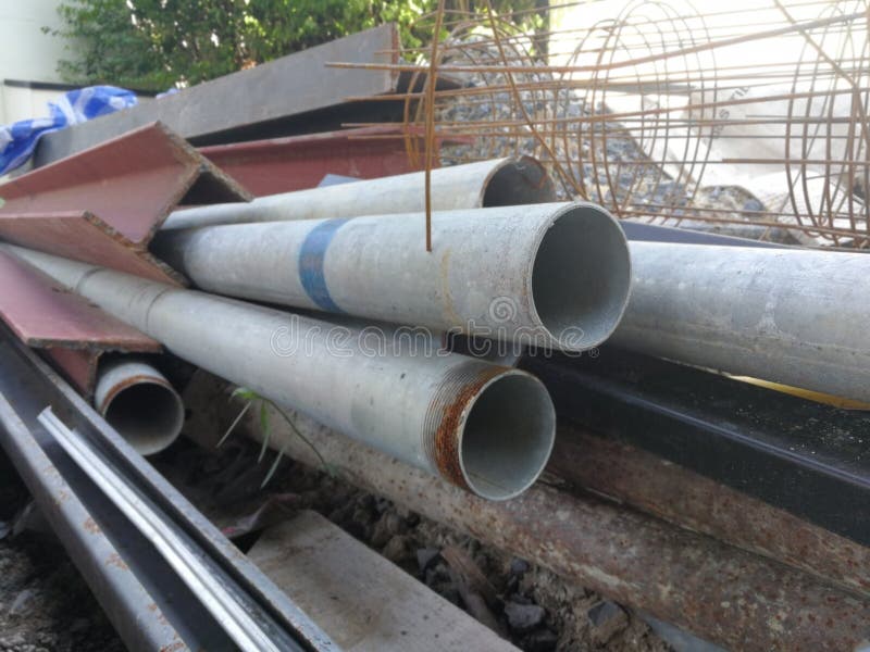 Old steel pipe stock photo. Image of tube, pipeline - 168373238