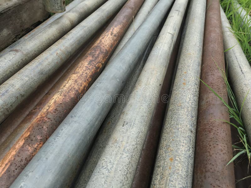 The post old iron rusty stock photo. Image of wire, design - 114202268